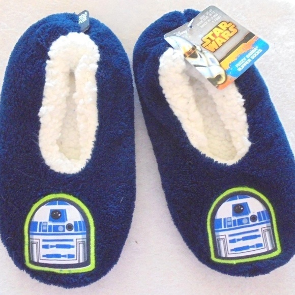 Disney | Shoes | Star Wars R2d2 Toddler Slippers Socks Boys 34t | Poshmark